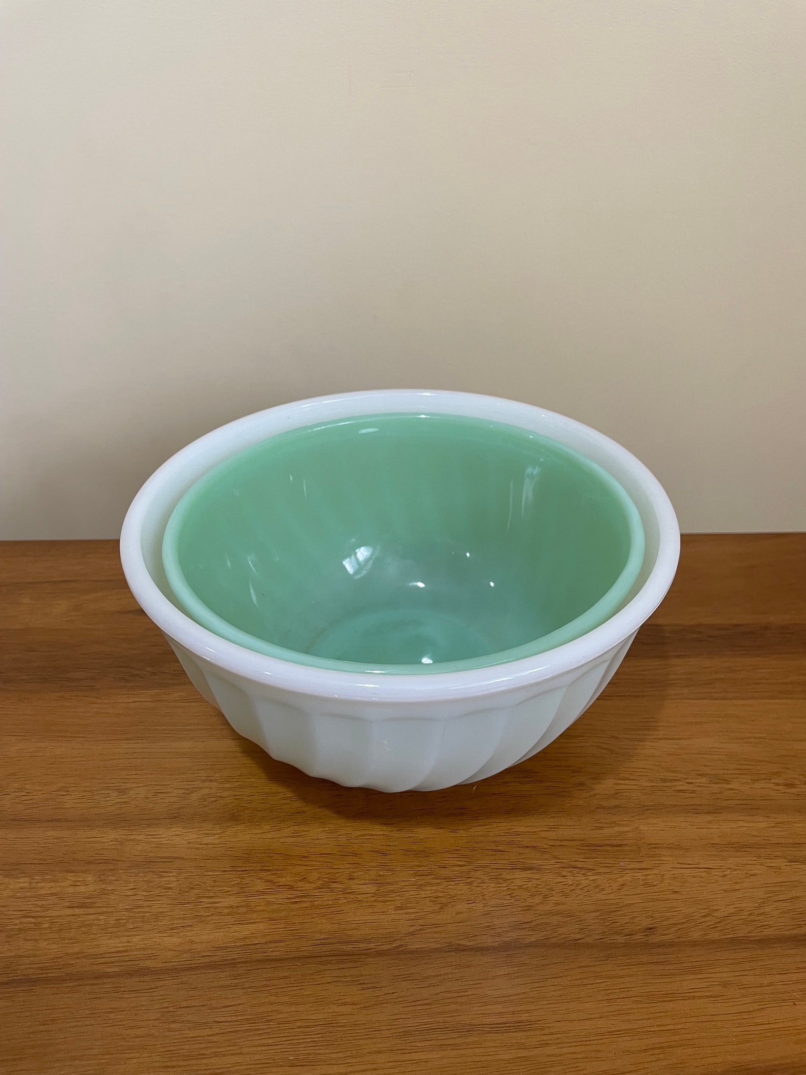 Jadeite Swirl Fire King Mixing Bowls - Etsy