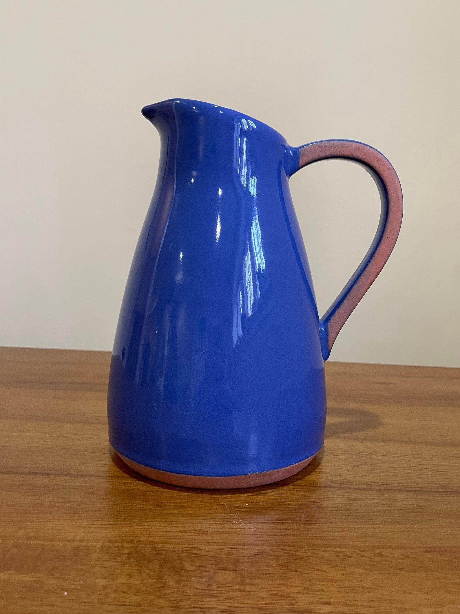 Dansk Blue Terracotta Pitcher - Etsy