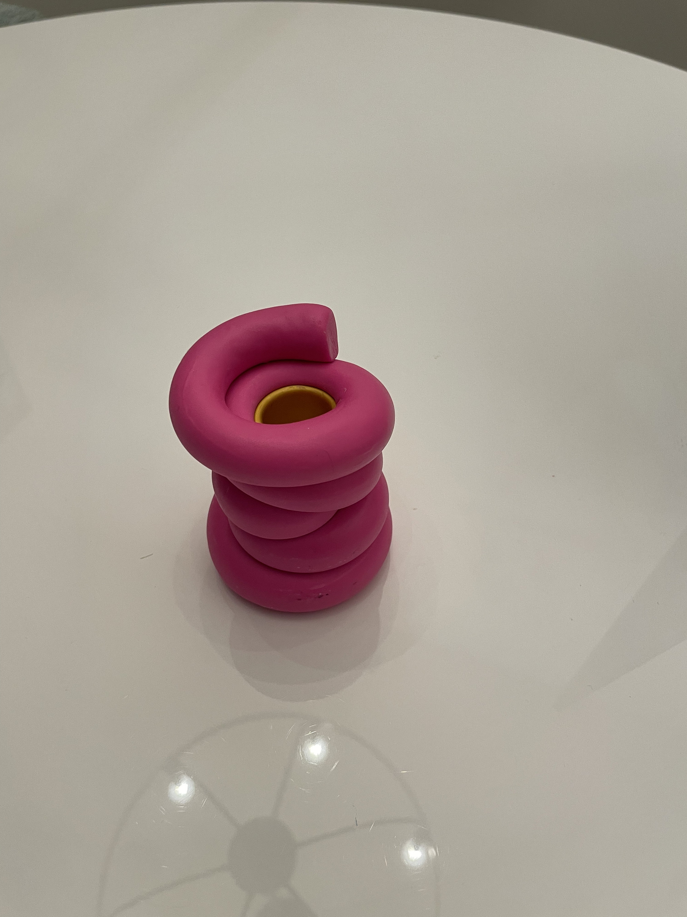 Hot Pink Kristy Candle Holder - Etsy