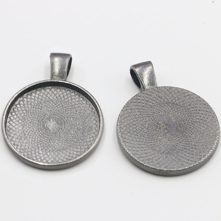 5 Sets 1 Inch Round 8 Colors Pendant Trays,blank Pendant Bases,25mm ...