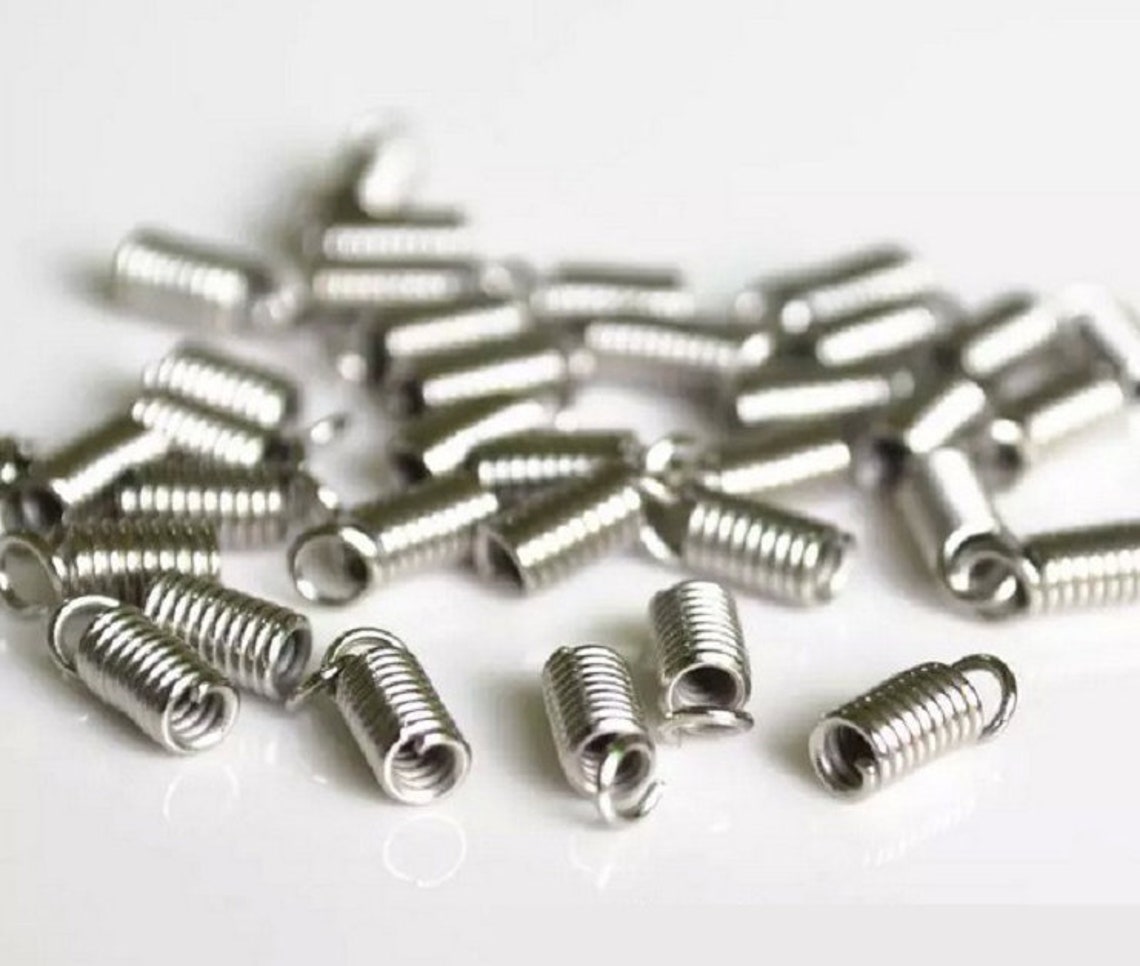 100pcs 6mm Fastner Round Cord Clasp Finding Charm,diy Accessory Jewelry ...