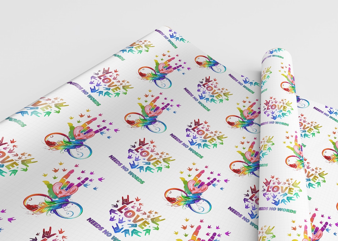 No Words Sign Language Love Seamless Pattern - Etsy