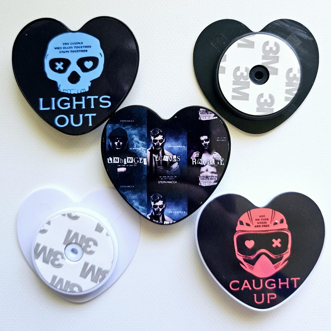 Heart Shaped Pop Socket Grip | Phone & Kindle Stand | Cute Phone ...