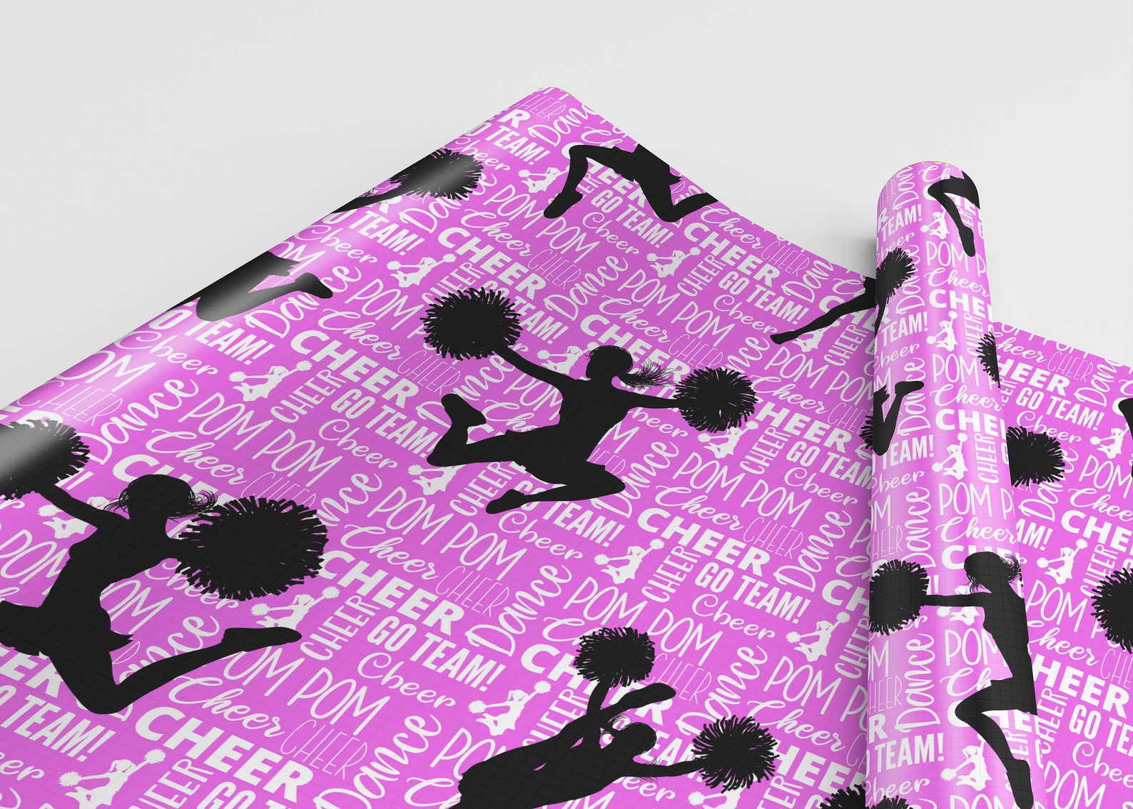 Cheerleading Pink Seamless Pattern - Etsy