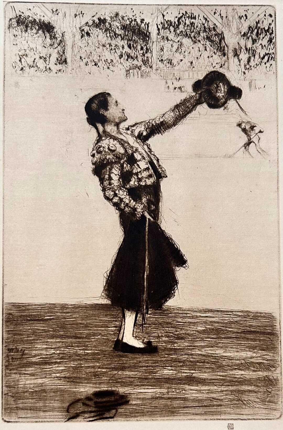 James Mcbey ovation to the Matador Black & White Antique Drypoint ...
