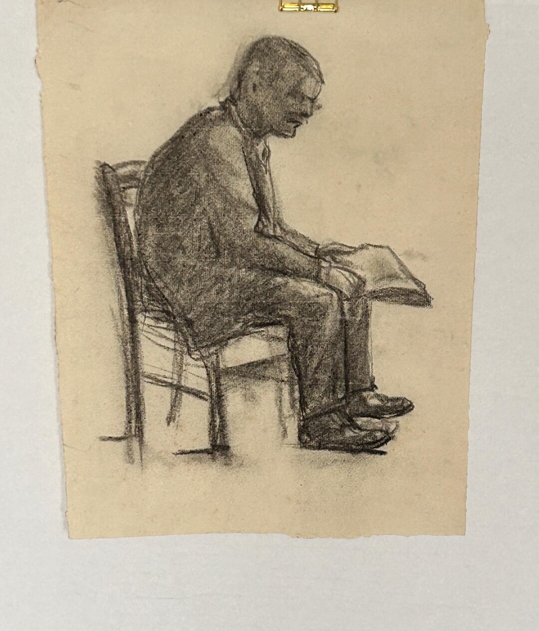 Charcoal Drawing Folio Artwork Black & White Woman Study Drawing - Etsy