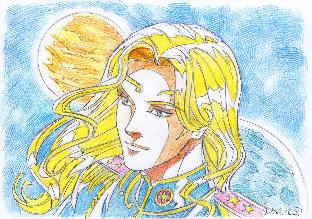 Ashtar Sheran Anime Concept Art - Etsy