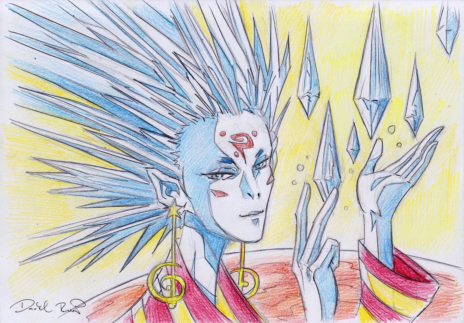 Crystal People From Lyra Anime Concept Art - Etsy