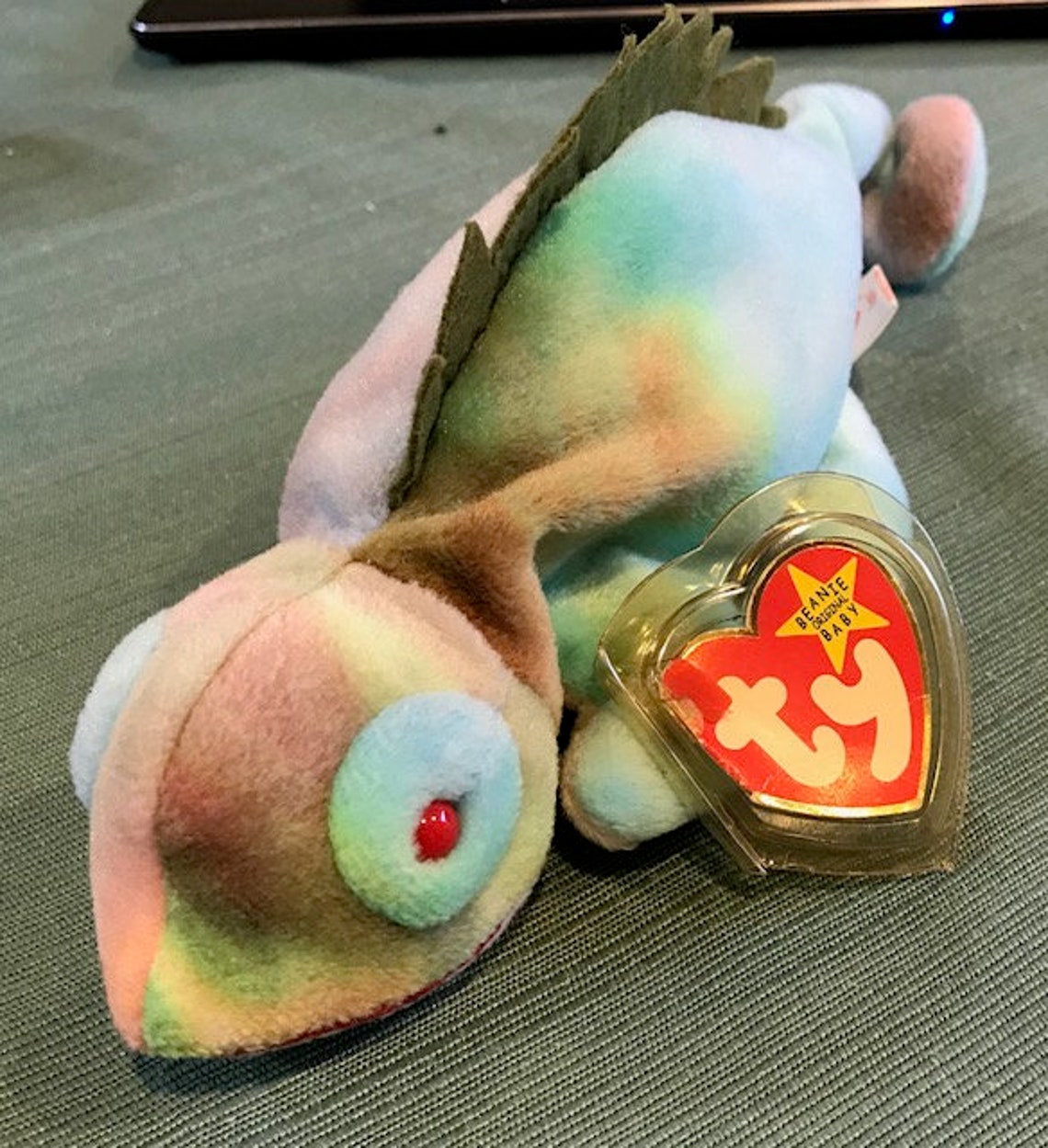 Original Ty Beanie Baby - Iggy W/ Tag ERRORS - 1997 Retired. Style ...