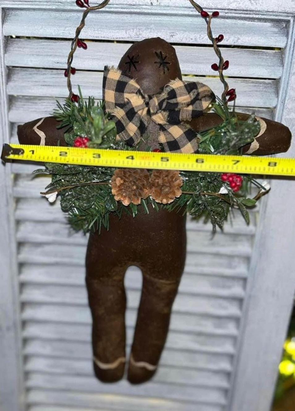 Primitive Gingerbread Door Hanger - Etsy