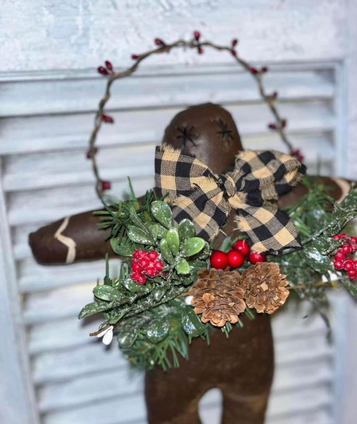 Primitive Gingerbread Door Hanger - Etsy