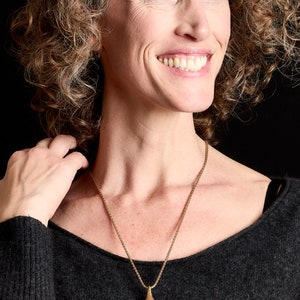 1960s Philippe Cotier Teardrop Shape Pendant, Sparkling Faux Diamond ...