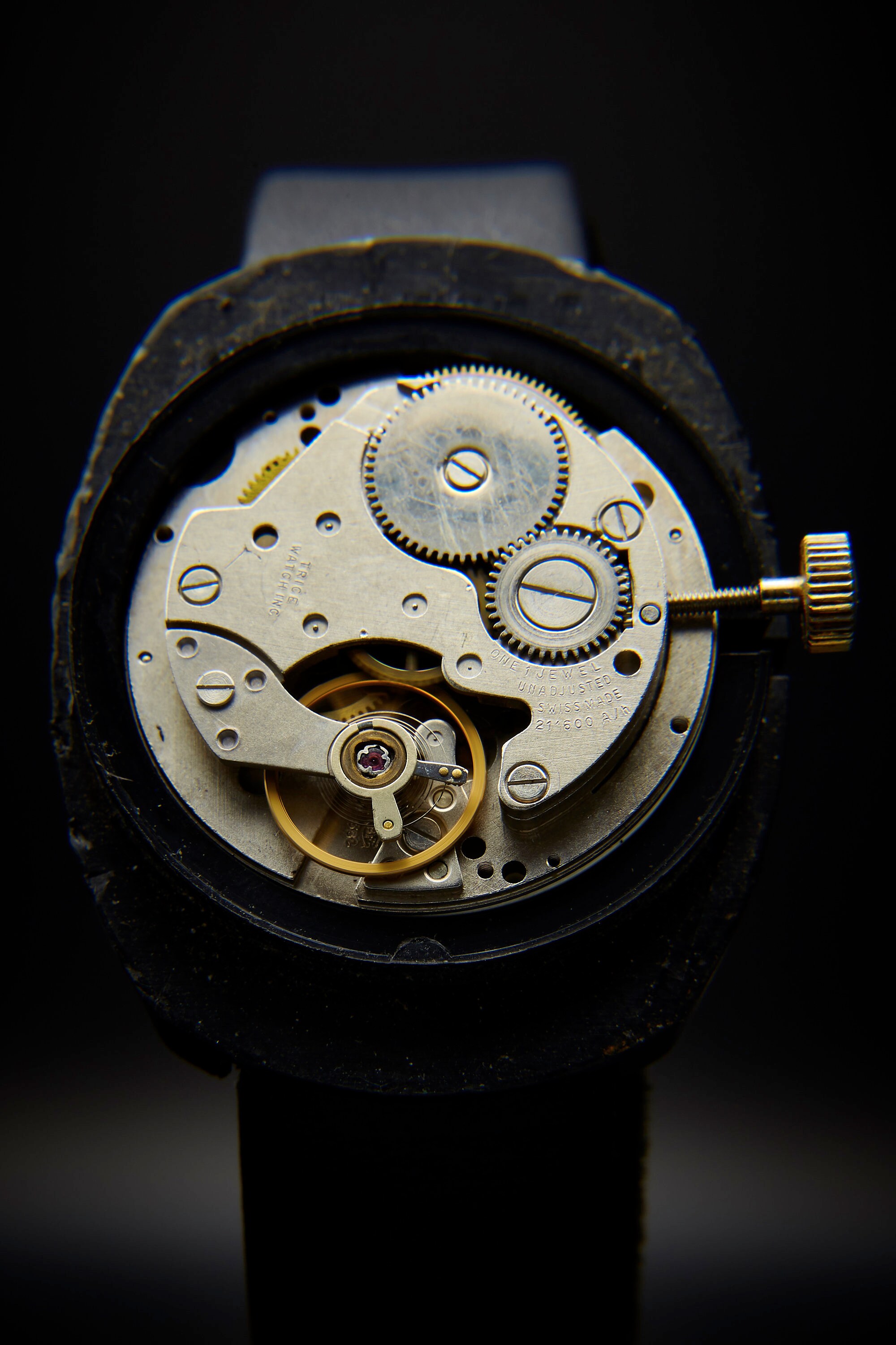 1960s Vintage Space-Age Digital Watch - Mid-Century Mechanical Jump ...