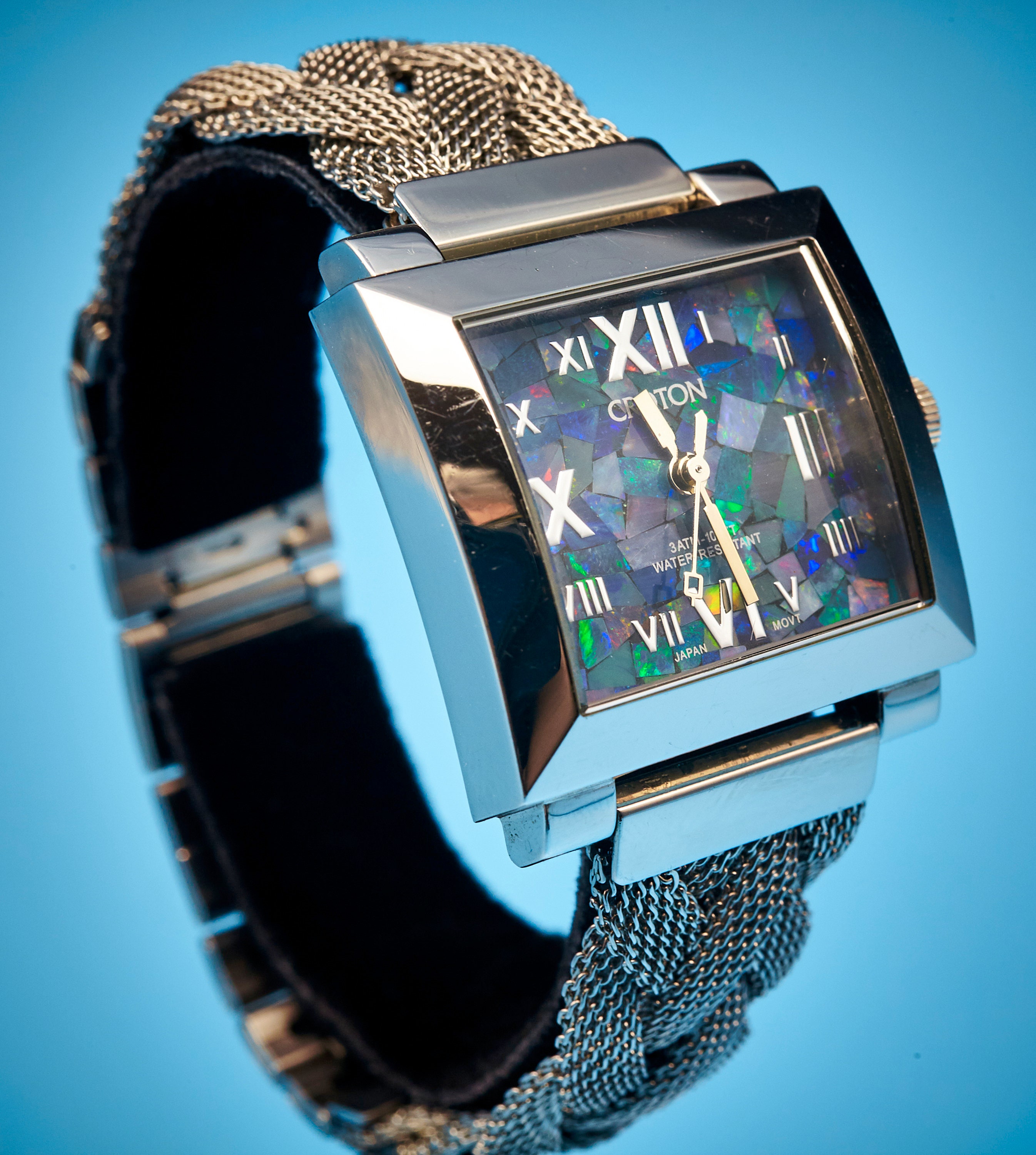 Intriguing 90s Croton stone dial unisex wristwatch - serviced warranty ...