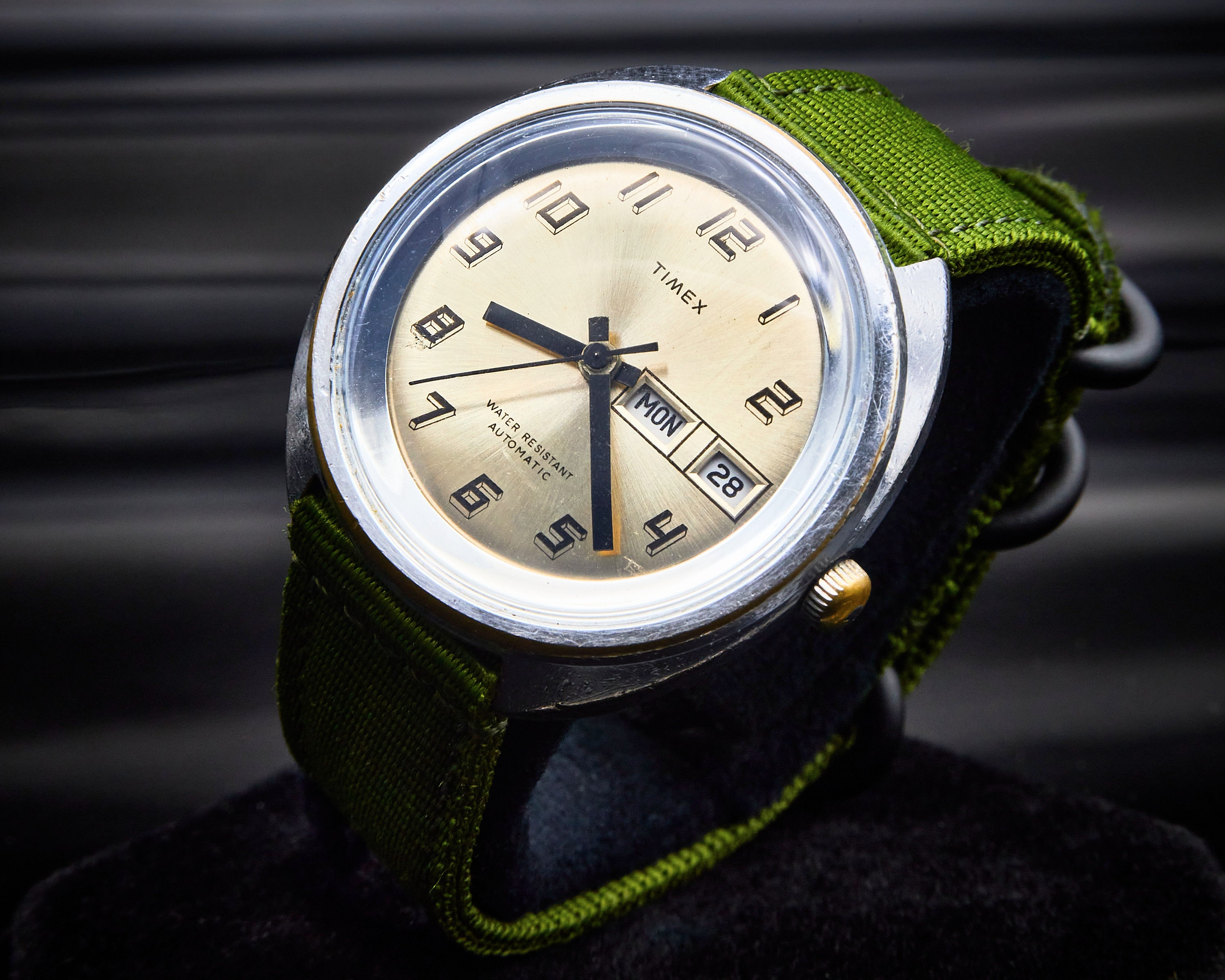 Classic 1960s Timex Men's Chrome Plated Automatic Day Date Tonneau ...