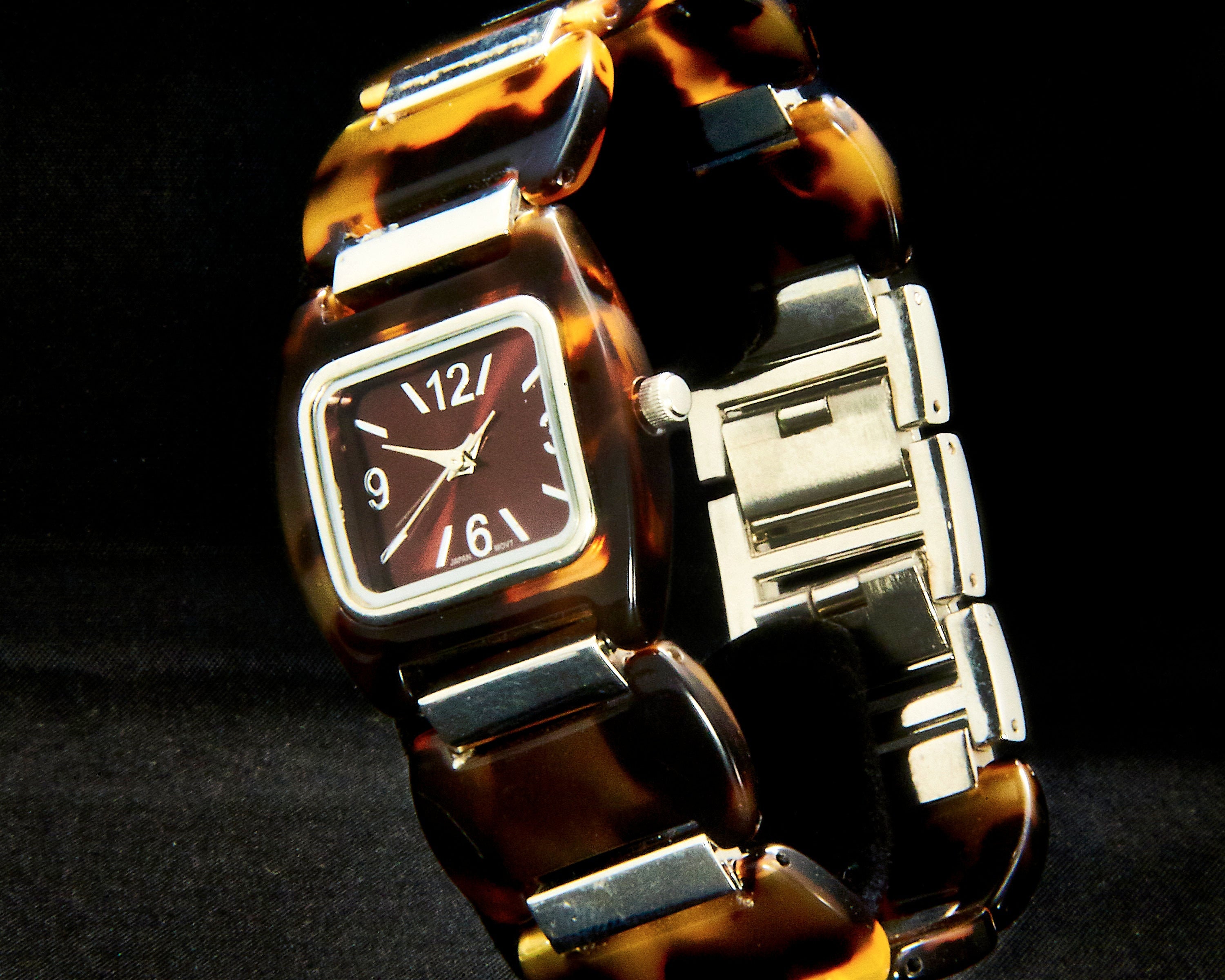 FUN! COOL! Vintage 1990s Ladies Acrylic Fashion Quartz Watch • Original ...