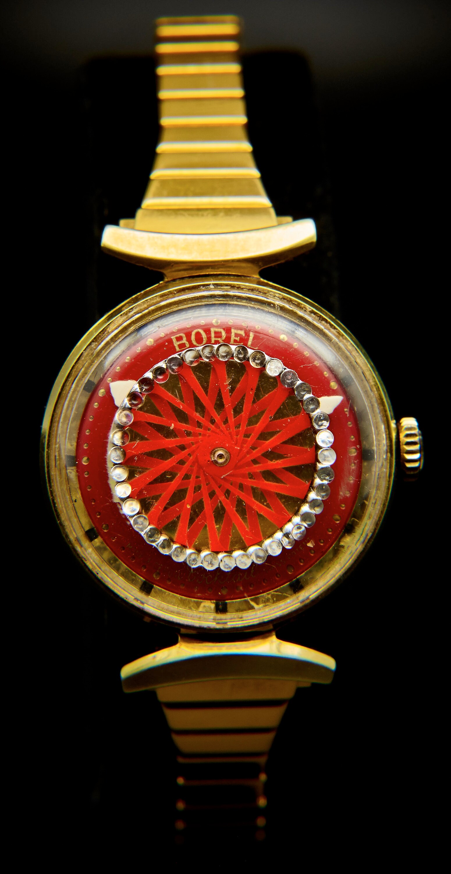 MINT 1960s Space Age - Mid Century kaleidoscope watch - Borel Cocktail ...