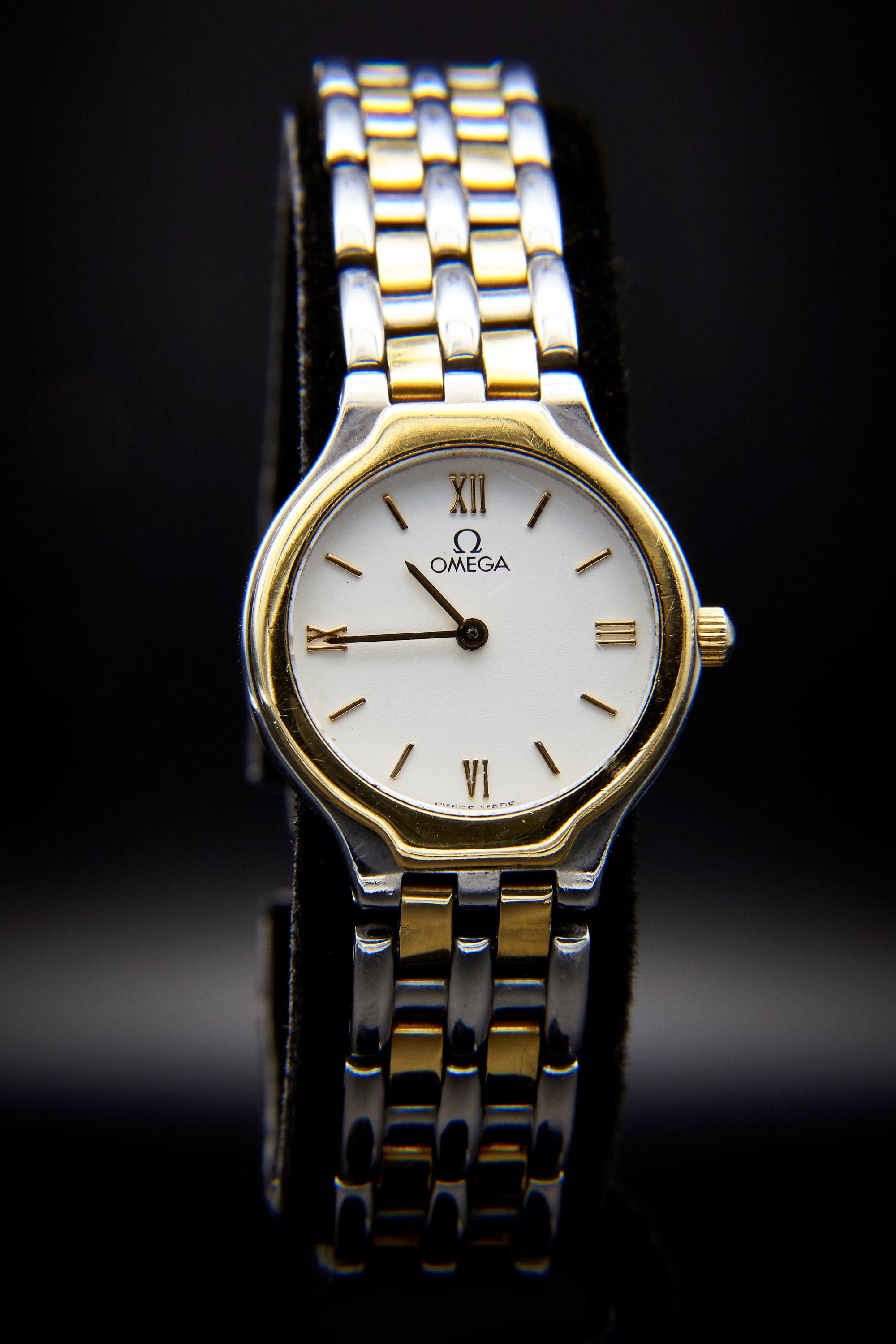 Women's Vintage Omega - 1986 DeVille Two Tone - stainless steel 18k ...