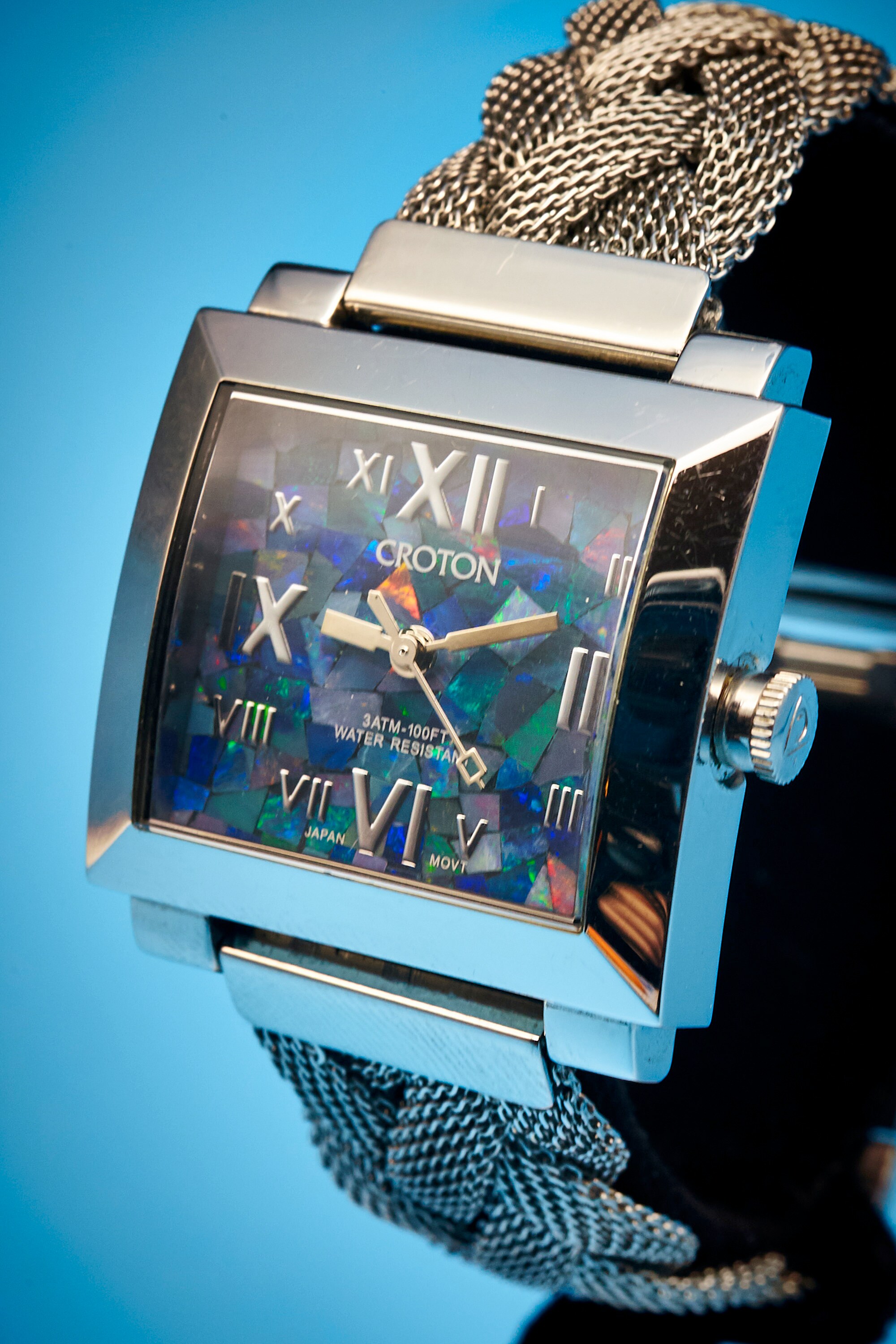 Intriguing 90s Croton stone dial unisex wristwatch - serviced warranty ...