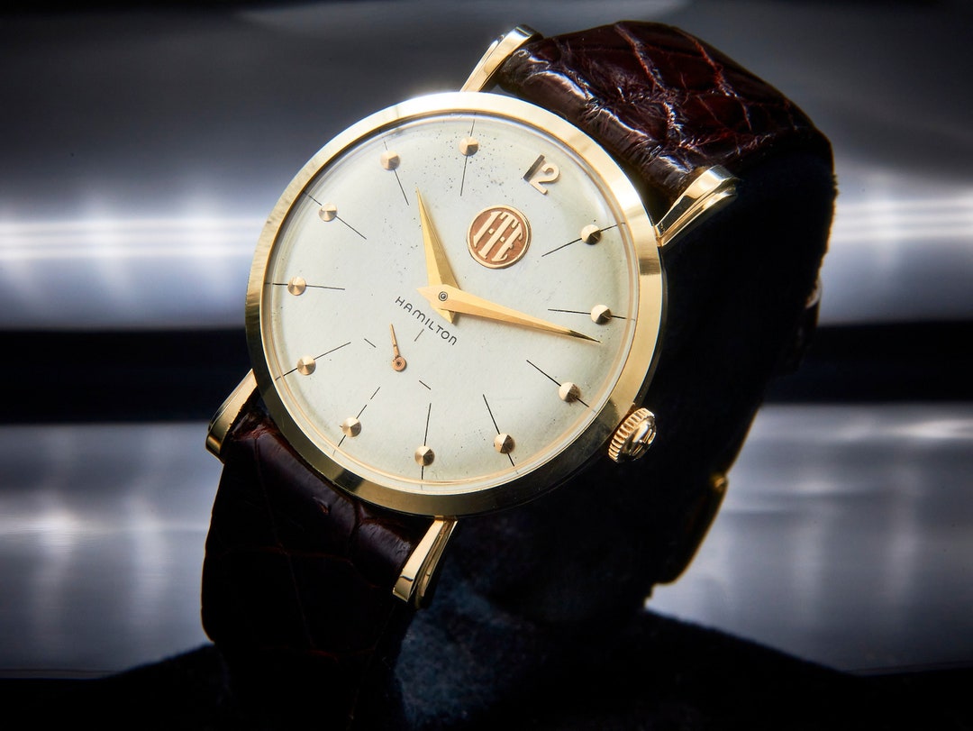 1965 Hamilton Solid 14k Gold Mechanical Watch, Vintage Hamilton Watch ...