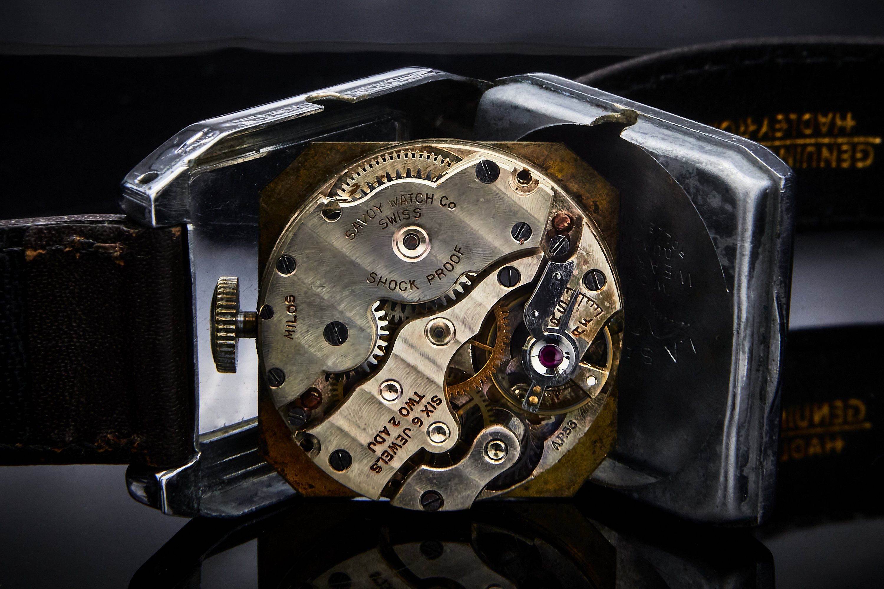 Ornate 1920s MILOS Men's WWI Era White Gold-filled Tank Watch • Folding ...