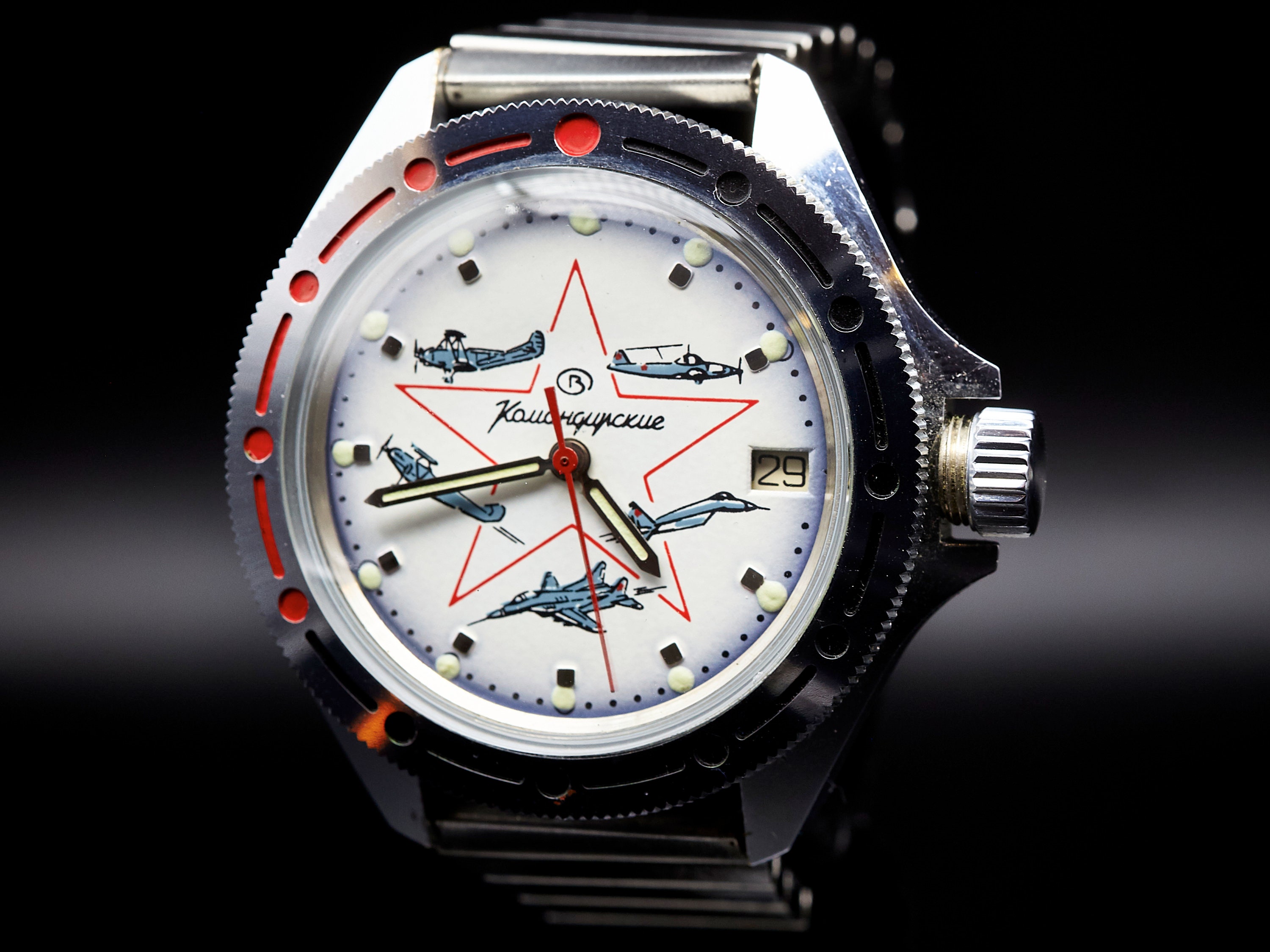 Vostok Komandirskie Amphibian Diver | Vintage Mens Dive Watch | Soviet ...