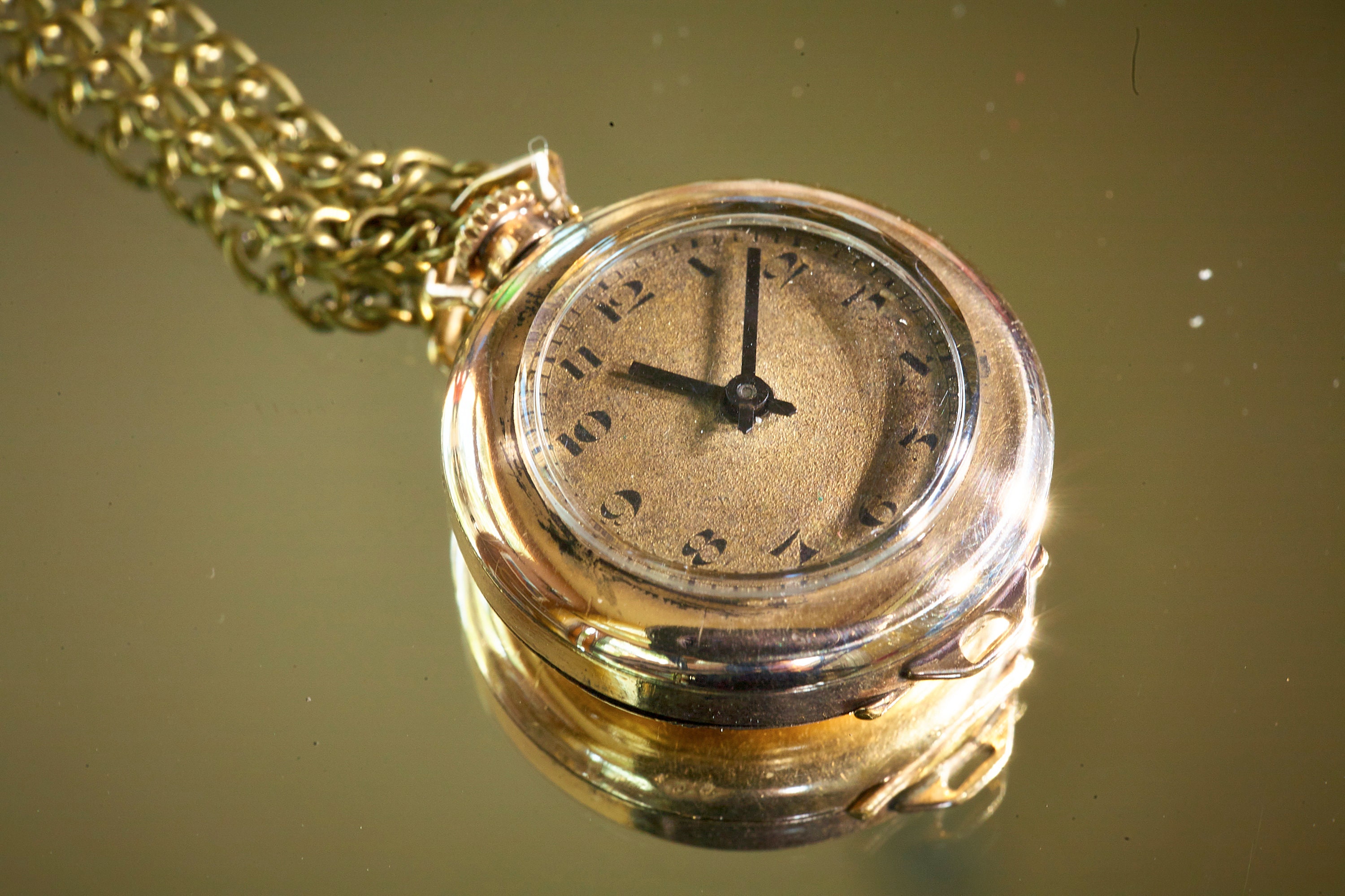 Antique Edwardian Pendant Watch by Hafis, Switzerland | Art Deco Gold ...