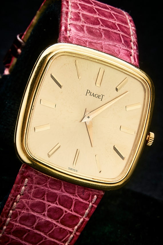 1970s Piaget "Emperador Coussin" Ladies SOLID 18k Gol… - Gem