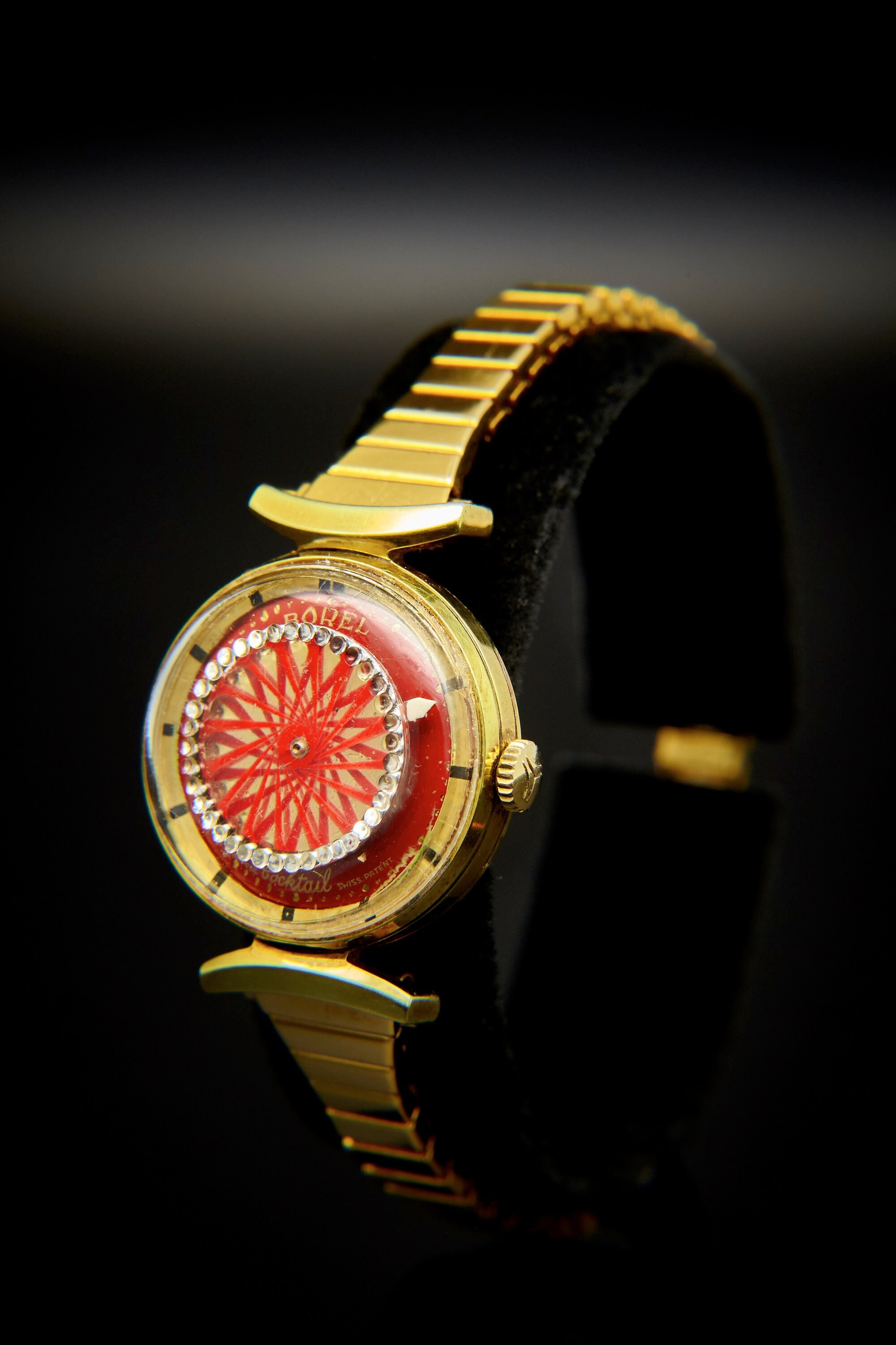 MINT 1960s Space Age - Mid Century kaleidoscope watch - Borel Cocktail ...