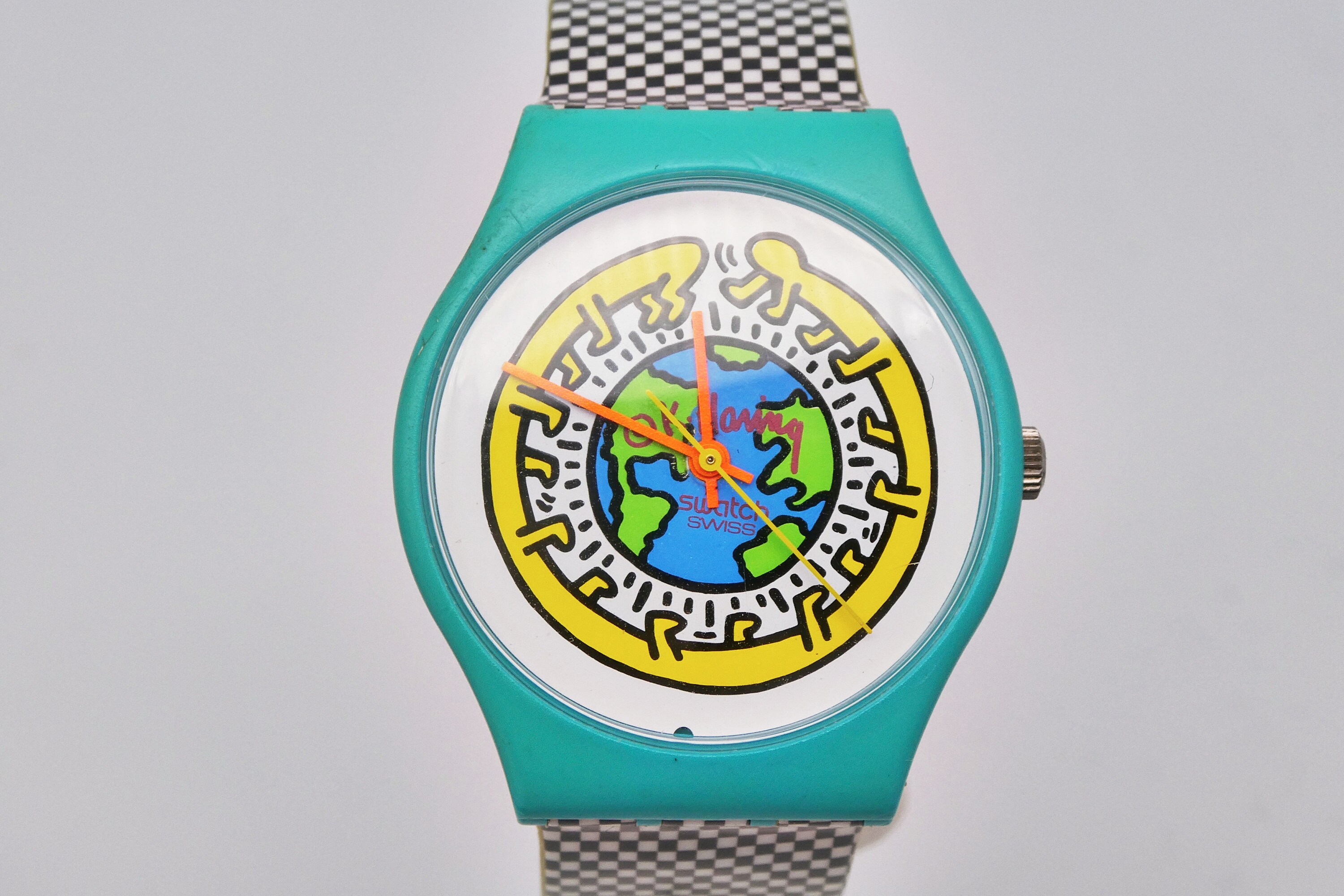 1985 Keith Haring Milles Pattes Swatch - Model GZ103 - Extremely rare ...