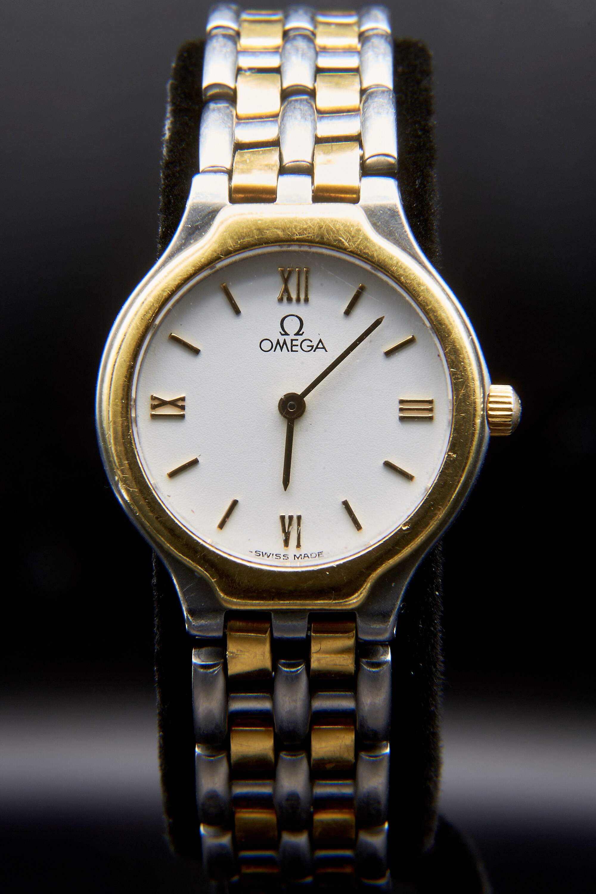 Women's Vintage Omega - 1986 DeVille Two Tone - stainless steel 18k ...