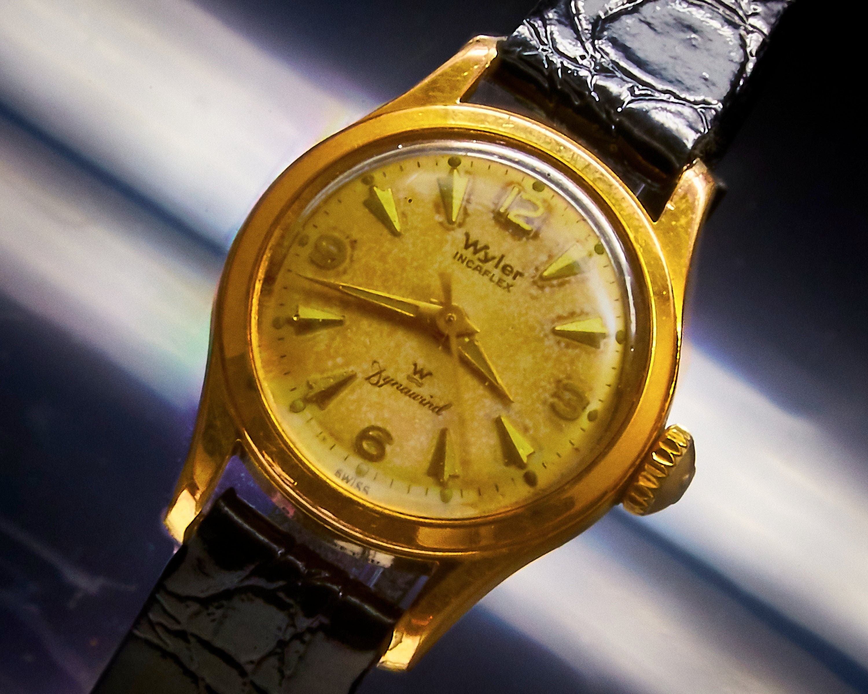 Vintage 1965 Wyler Lady Dynawind Automatic 10k Gold Watch • Swiss Mid ...