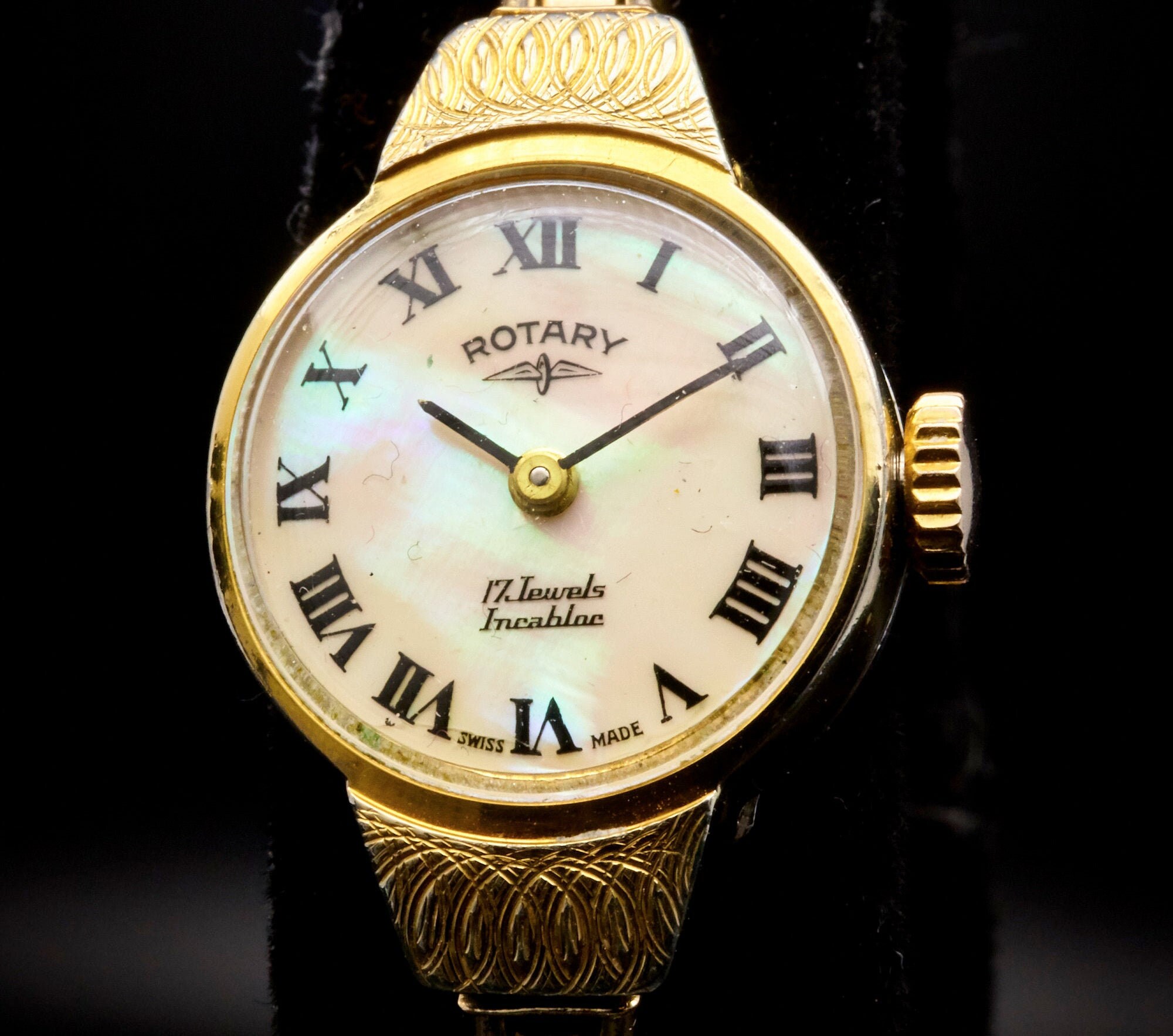Vintage 1960s Elegance! - womens cocktail watch - Mother of Pearl dial ...