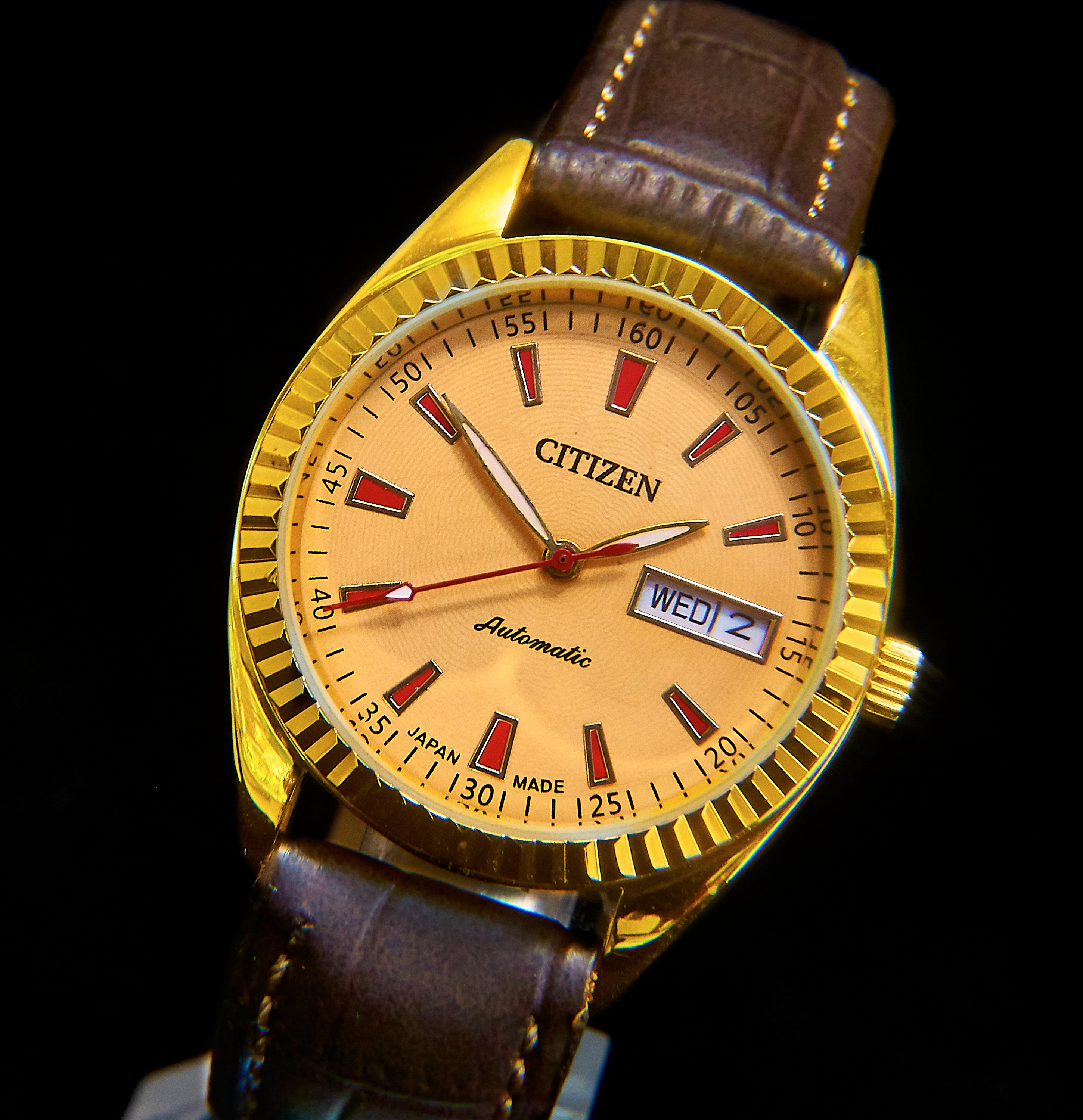 1970s Vintage Citizen Automatic Men's Gold Watch • Hand-built Custom ...