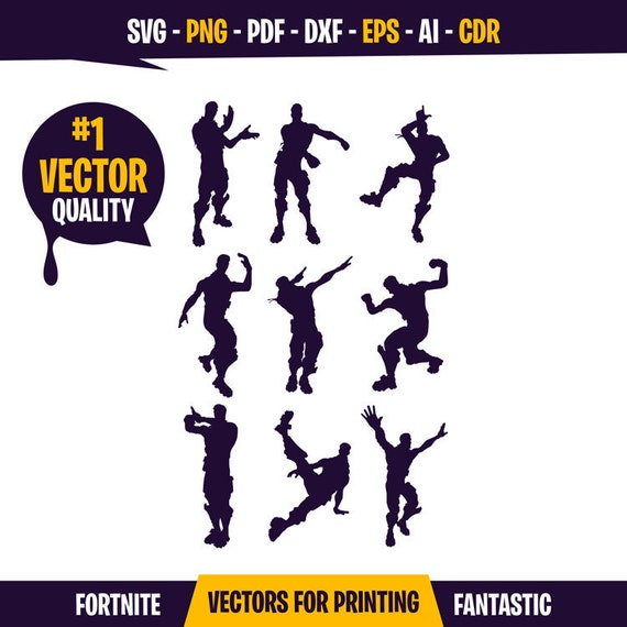 Fortnite Emotes 2 Svg Eps Png Fortnite Clipart Emotes Etsy | Images and ...