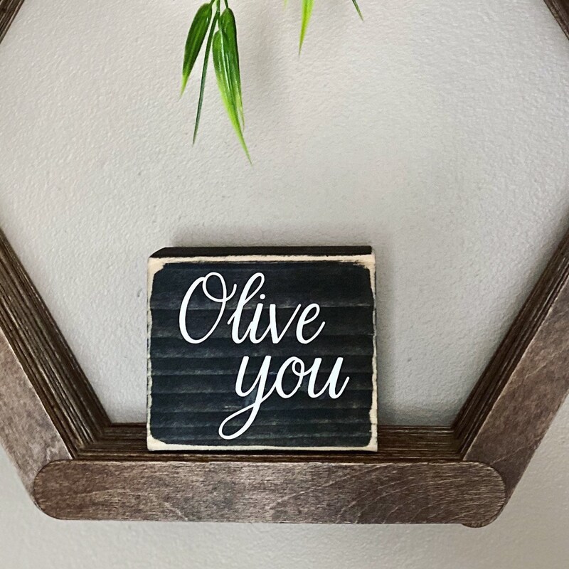 Olive You Sign - Etsy