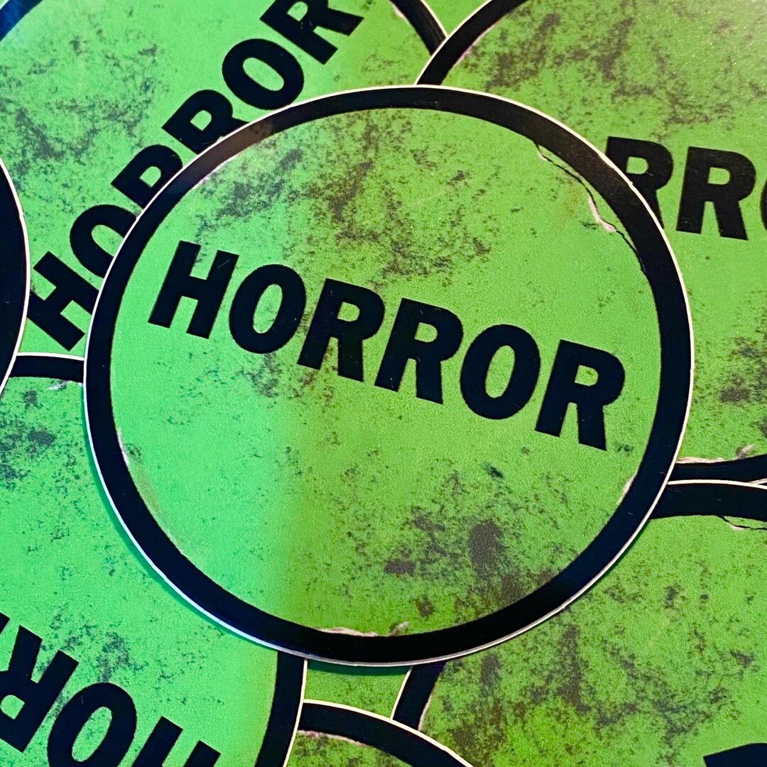 VHS Green Horror Sticker (3x3 In.) - Etsy