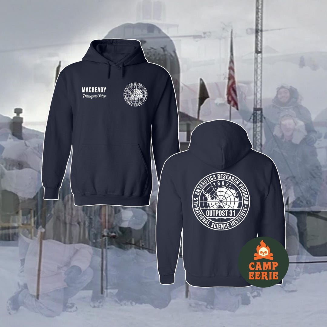 The Thing Outpost 31 Pullover Hoodie (navy Blue) - Etsy