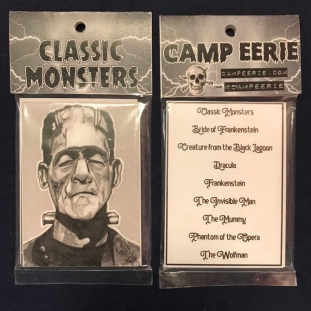 Classic Monsters Trading Cards - Etsy