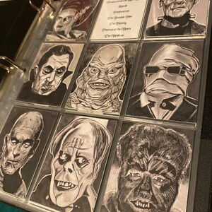 Classic Monsters Trading Cards - Etsy