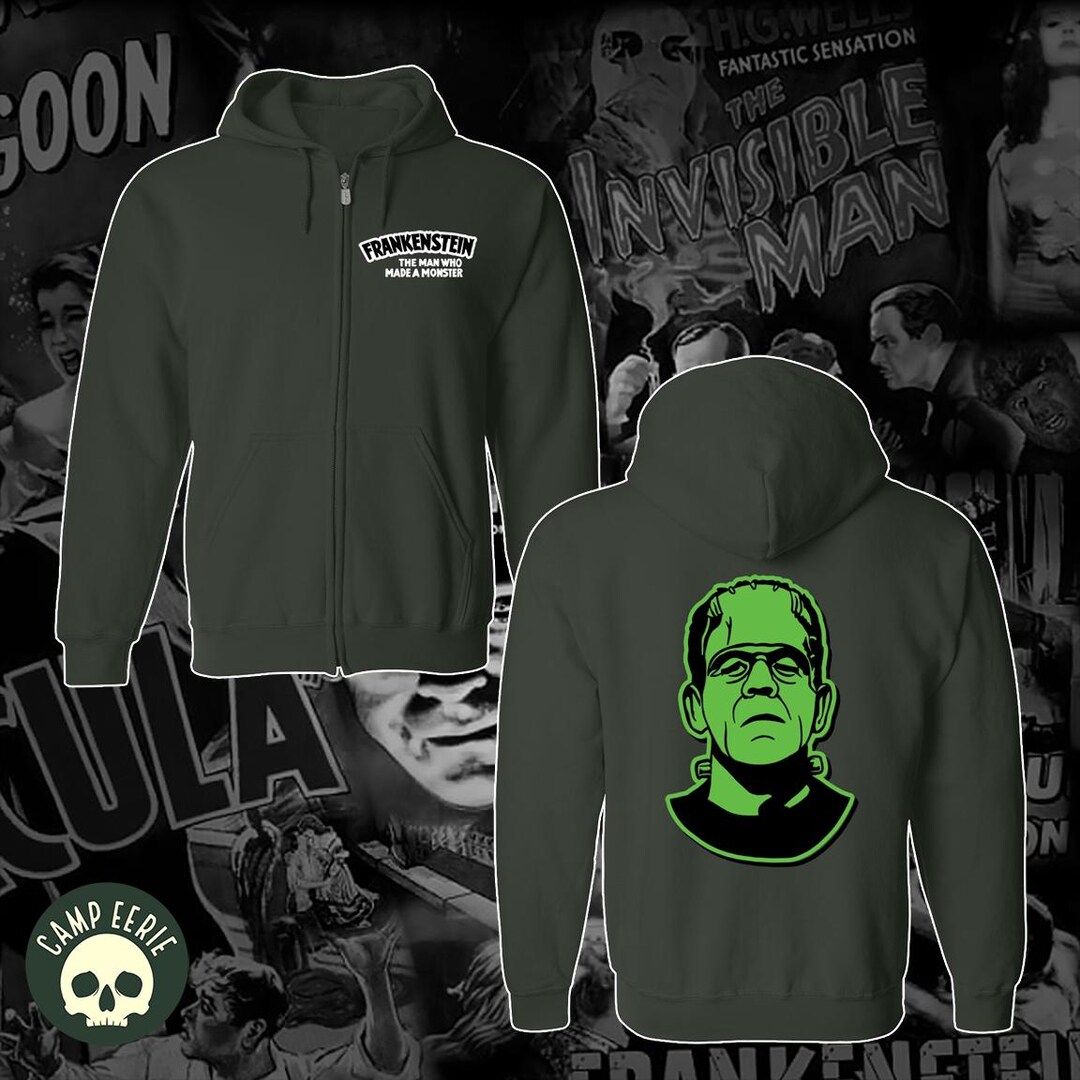 Frank Monster Zip-up Hoodie - Etsy