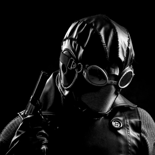 Spiderman Noir Mask - Etsy