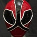 Power Rangers Red Samurai Helmet / Red Samurai Sentai Shinkenger Helmet ...