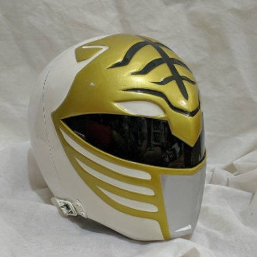 ANIKI White Ranger Cosplay MMPR HELMET - Etsy