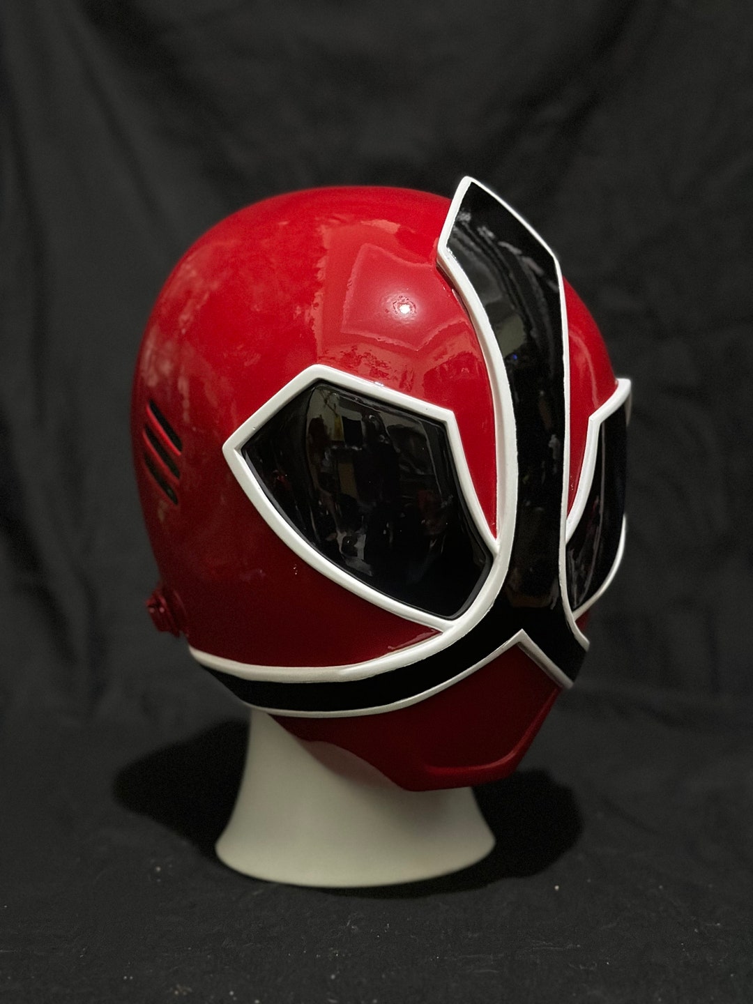 Power Rangers Red Samurai Helmet / Red Samurai Sentai Shinkenger Helmet ...