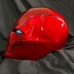 Red Hood Helmet Mask Jason Todd Halloween Costume Props - Etsy