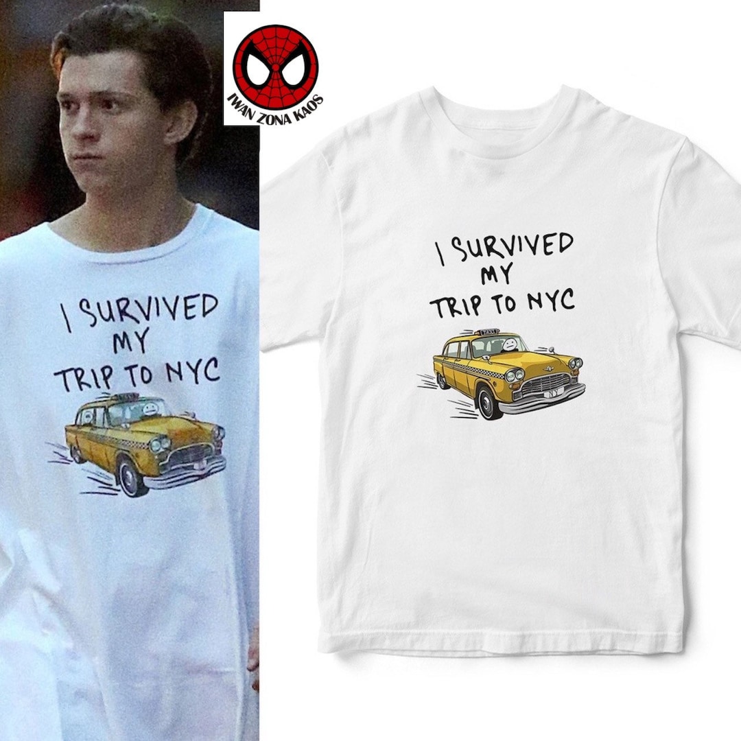 T-shirt Spiderman I Survived My Trip to Nyc Peter Parker / Marvel - Etsy