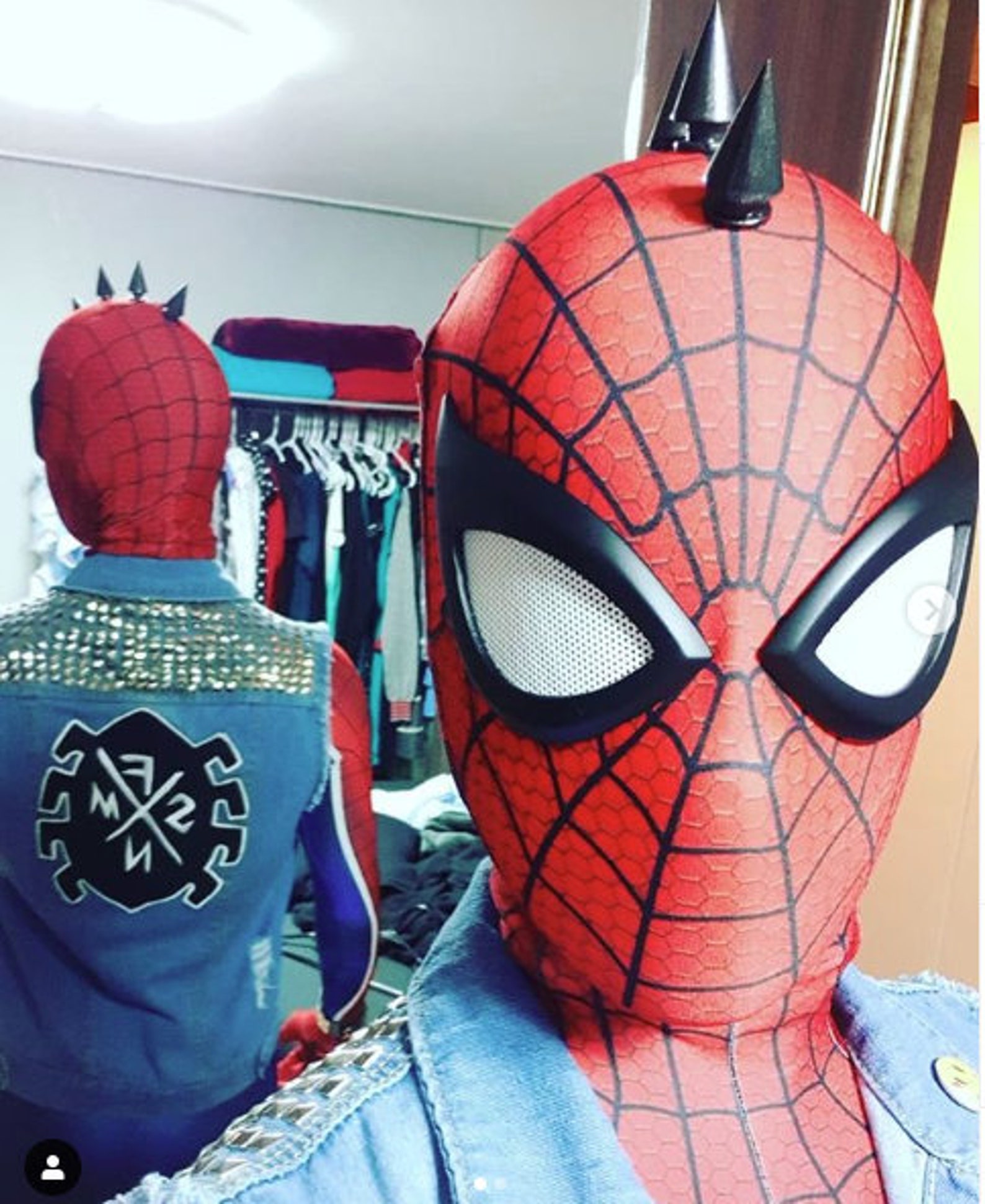 Spider Punk Faceshell and Lenses With Spike Magnetic - Etsy