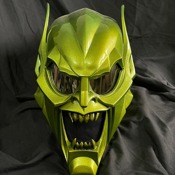 Green Goblin Cosplay Mask Etsy