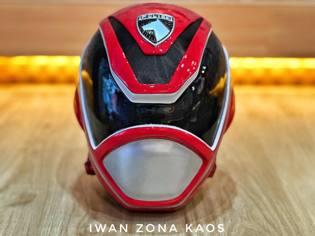 Spd Red Ranger Helmet - Etsy